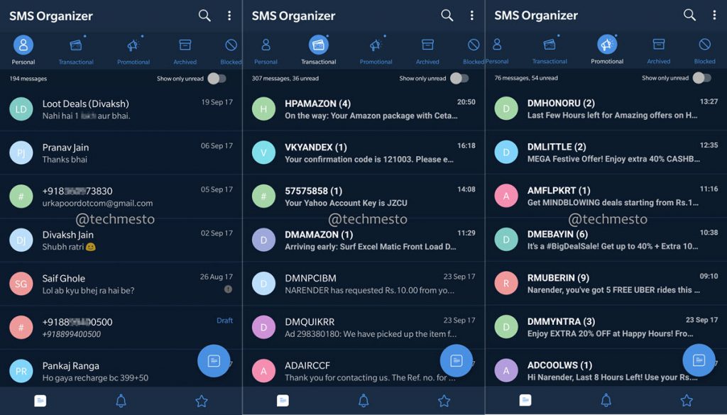 SMS Organizer - Best SMS management & spam filtering app for Android