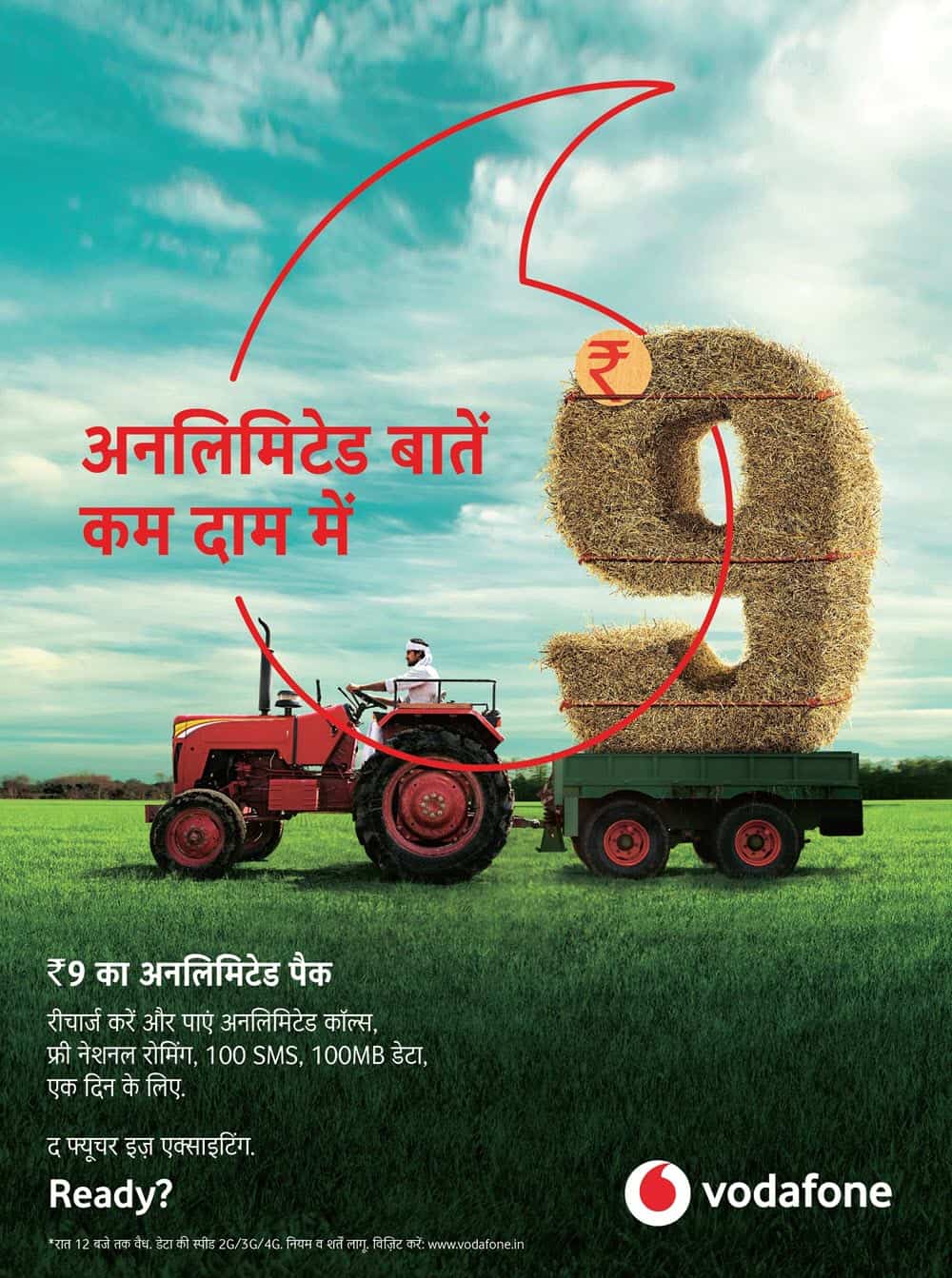 Vodafone (UP East) offering unlimited calling for a day in just Rs. 9