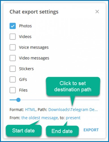 You can now export Telegram chats, media & files to read anytime