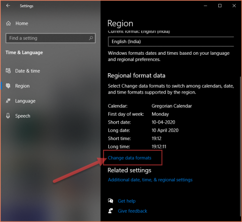 How to switch between AM/PM & 24-hour time format in Windows 10