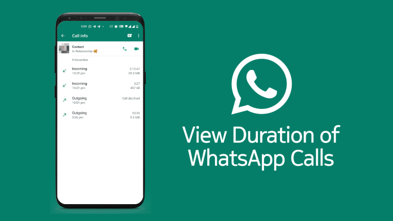How to View/Check Duration of previous WhatsApp Calls?