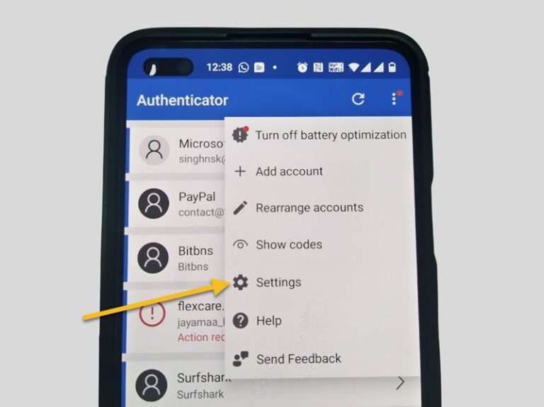 Backup Microsoft Authenticator accounts & restore on a new smartphone