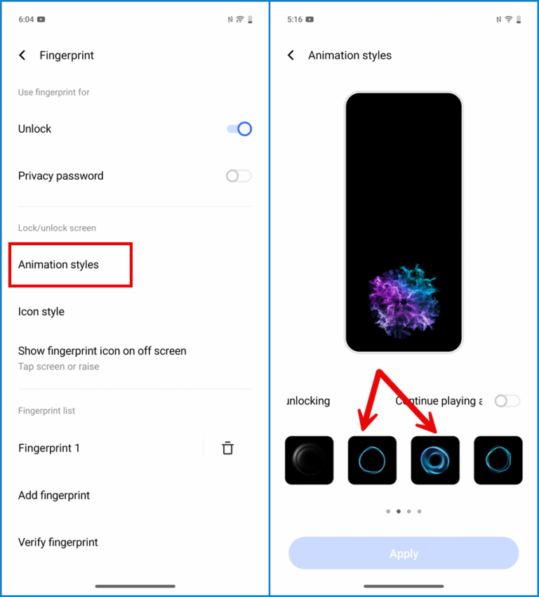 Change Fingerprint unlock Icon and Animation on Vivo phones